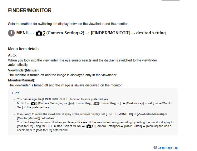 Sony a6400 Camera no image on screen viewfinder - Sony Alpha APS-C and ...